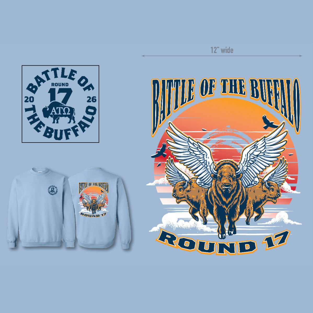Battle of the Buffalo Sweatshirt | Battle of the Buffalo - Round 17
